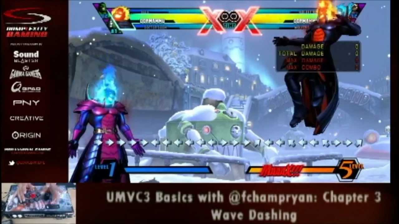 FChamp Tutorial - UMvC3 Wave Dash Basics: Sound Blaster Tips & Tricks ...