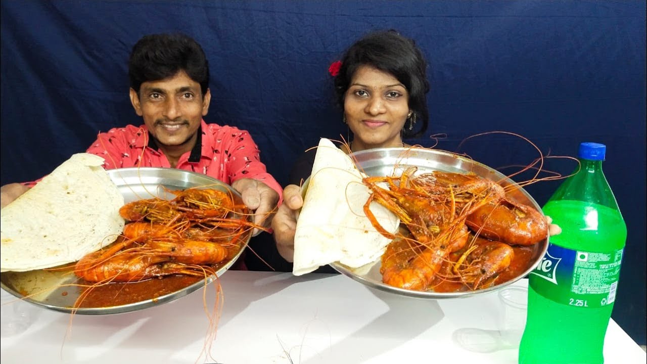 Jhinga fish eating challenge/झींगा मछली ईटिंग चैलेंज - YouTube