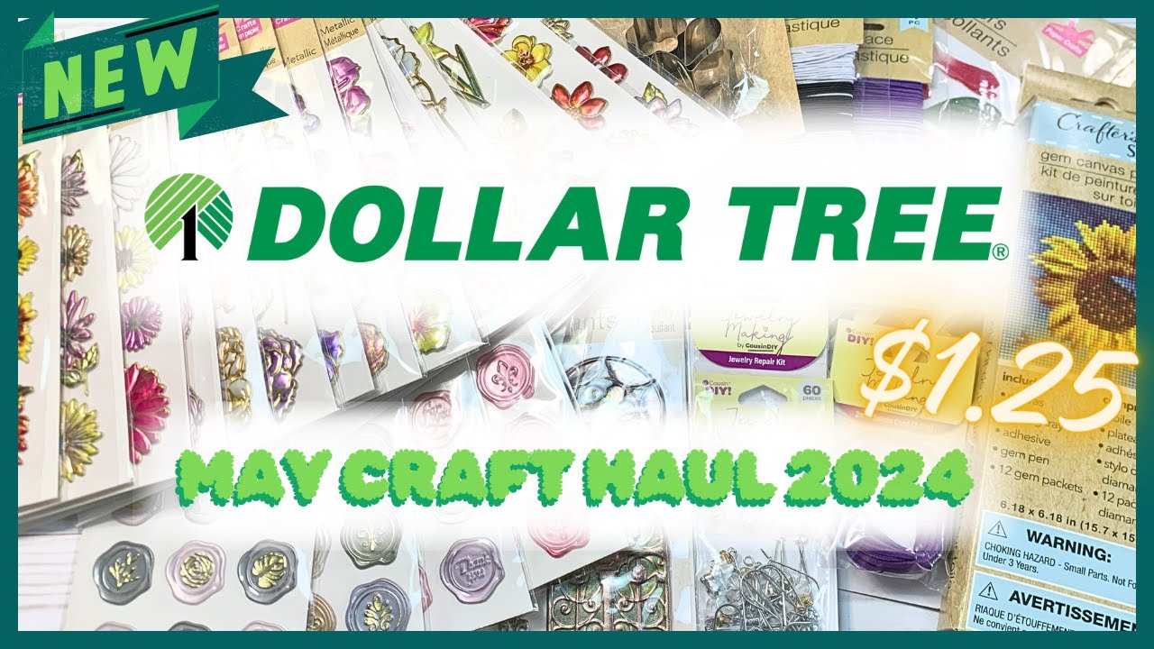 MAY DOLLAR TREE CRAFT HAUL 2024 | LOOK AT ALL THE *NEW* FINDS!! - YouTube