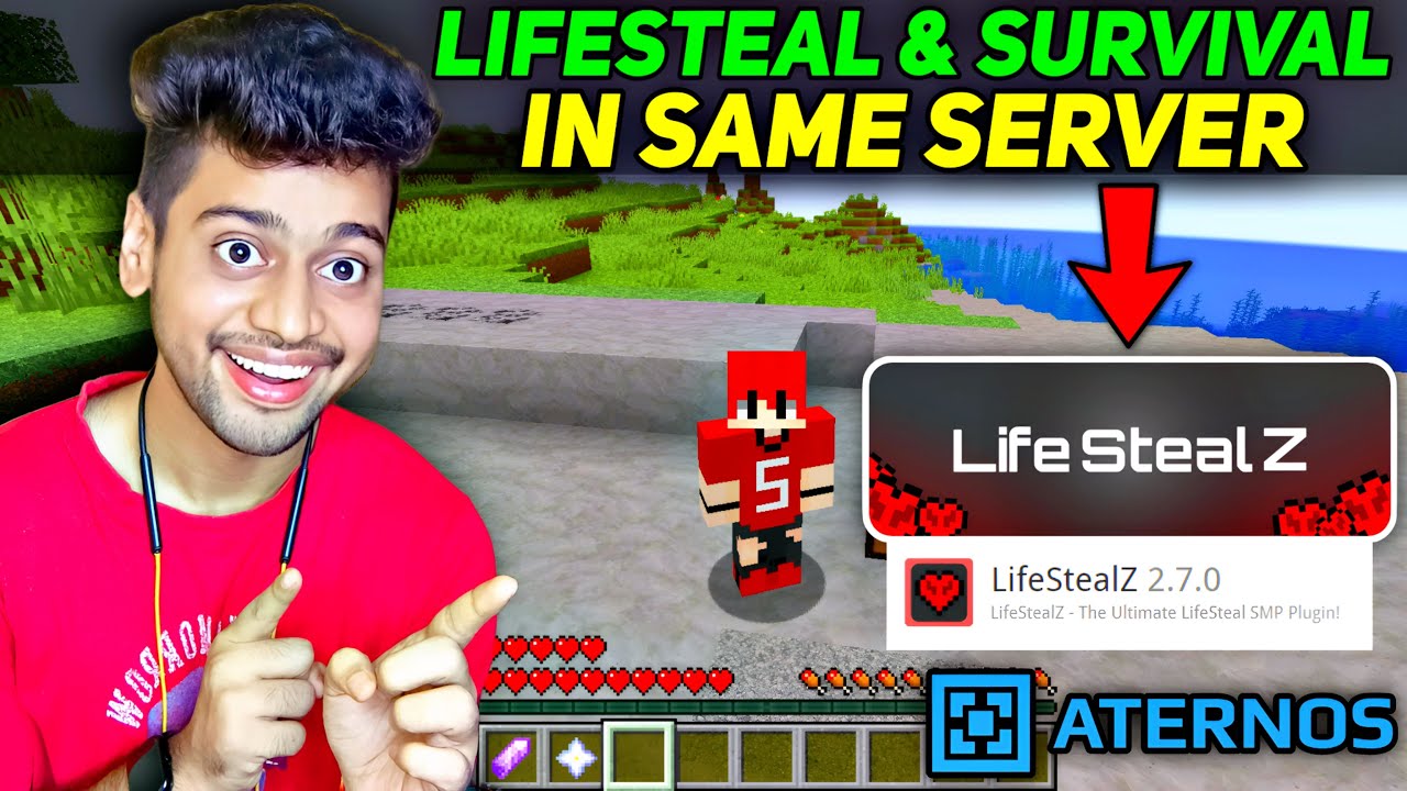 How To Make Survival & Lifesteal in Same Server | LifestealZ Plugin ...