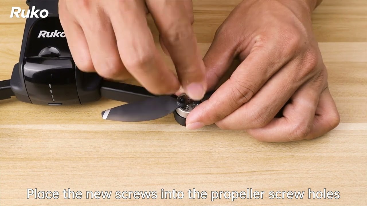 Ruko F11 MINI--how to dismantle and assemble the propellers - YouTube