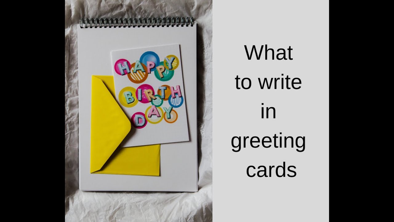 What to write in Greeting cards - AIRC79 - YouTube