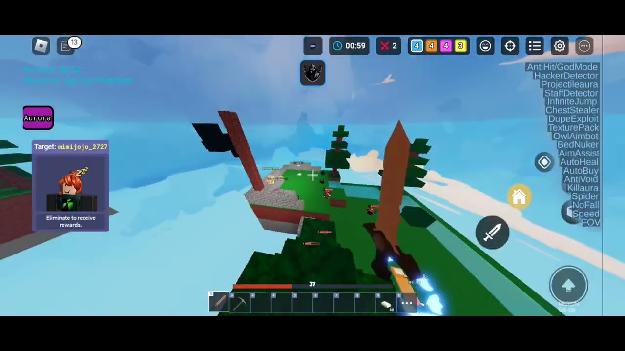 Roblox Bedwars Aurora Script | DUPE | GODMODE | AUTOHEAL | DirectLink 100% - YouTube