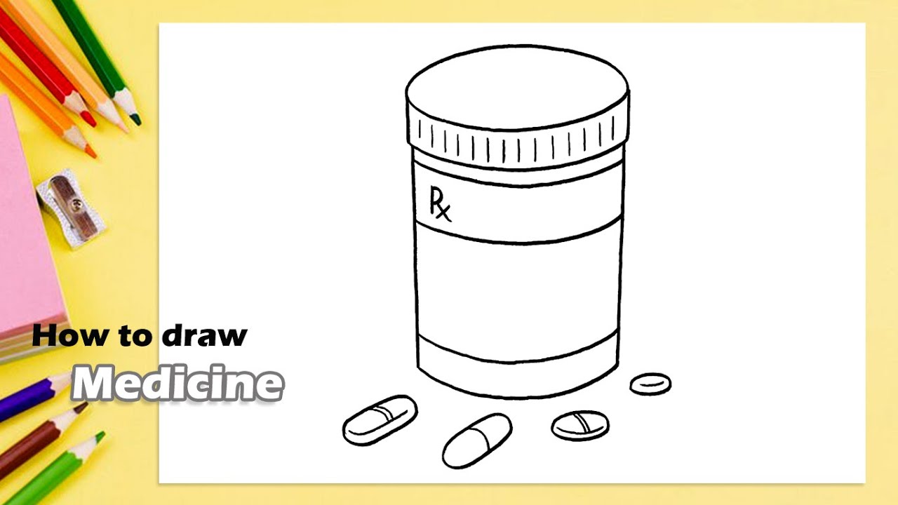 How to draw Medicine - YouTube
