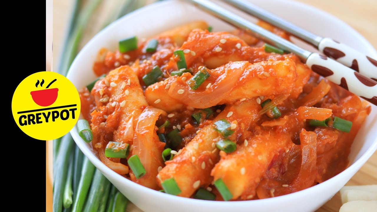 Tteok-bokki | Korean Spicy Rice Cake with Indian Ingredients - YouTube