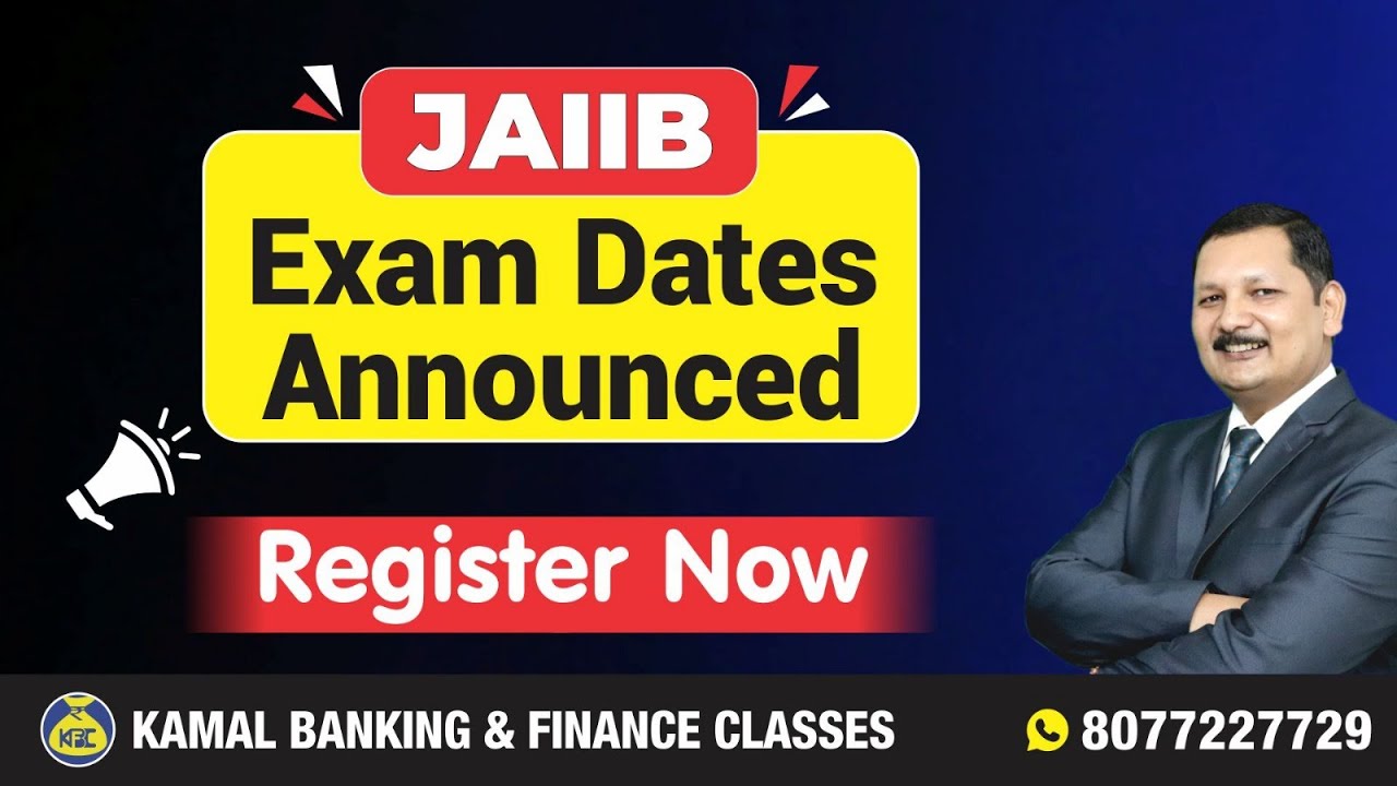 JAIIB Registration dates announced, JAIIB Exams dates !!! - YouTube