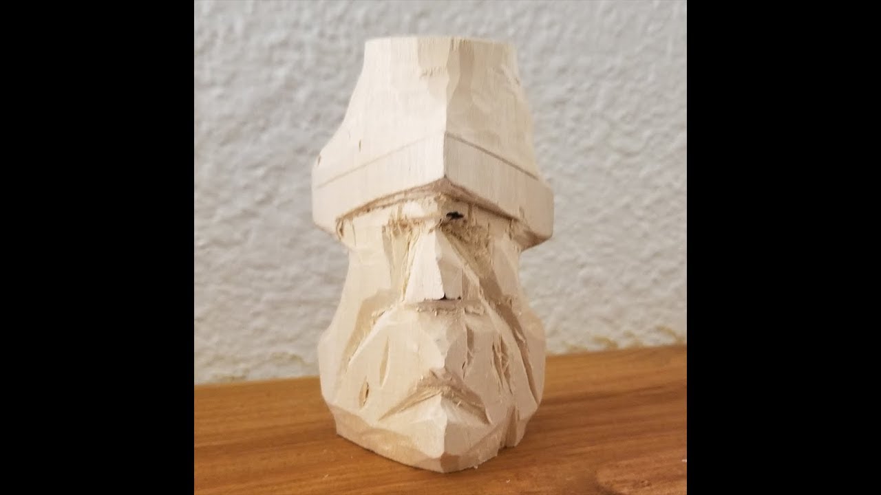 Whittling a Wittle Wizard - Timelapse - YouTube