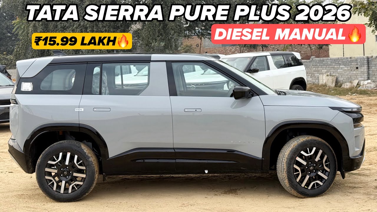 2026 Tata Sierra Pure Plus Diesel Manual Detailed Walkaround 🔥| Second ...