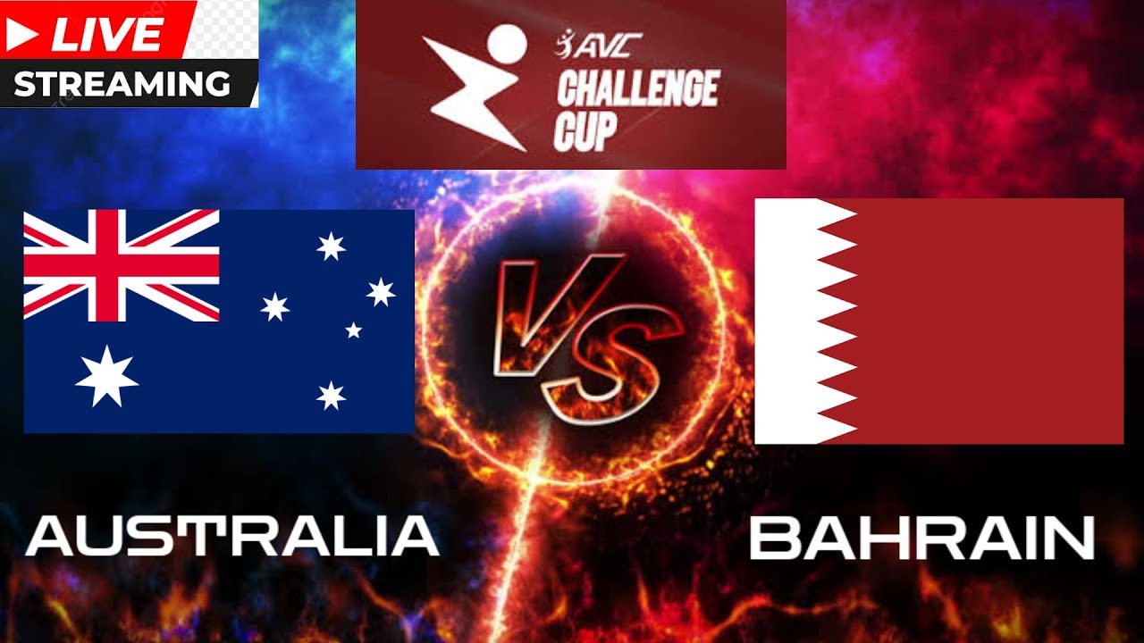 AUSTRALIA vs BAHRAIN | AVC 2024 MEN'S Volleyball Challenge 2024 Live ...