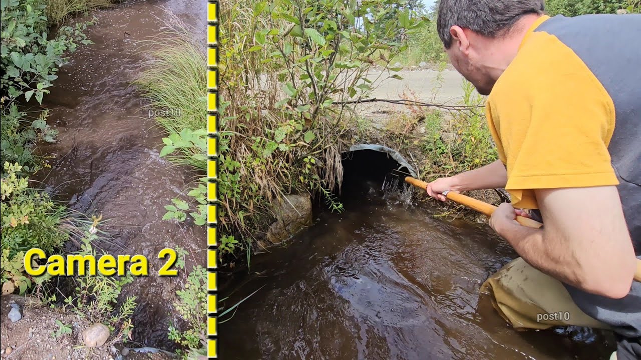 Unclogging A Big Culvert Blockage On A Very Rainy Day - YouTube