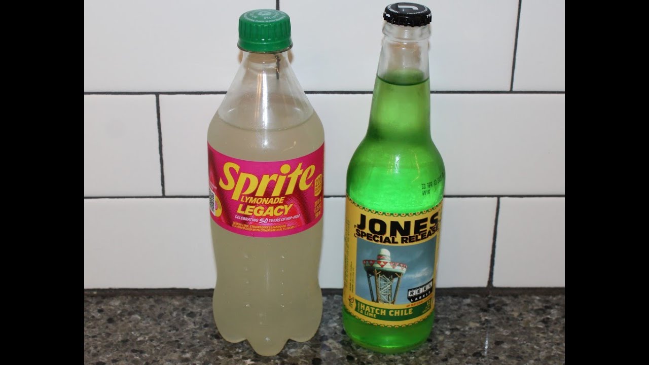 Sprite Lymonade Legacy & Jones Soda Special Release Hatch Chile & Lime ...
