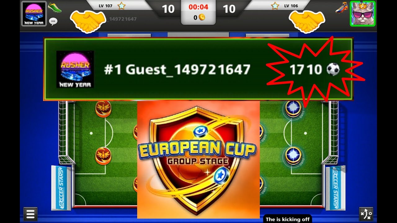 Soccer stars⚽ EUROPEAN CUP group stage 1710 ⚽ - YouTube