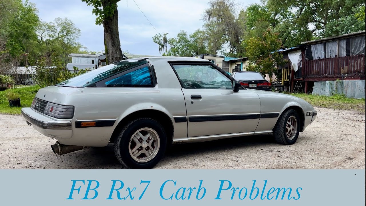 FB Rx7 walk around/ carburetor flooding. - YouTube