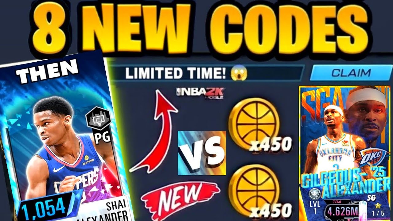 ⚠️ ALEXANDER "25 ⚠️ NBA 2K MOBILE CODES 2025 - NBA 2K MOBILE REDEEM ...