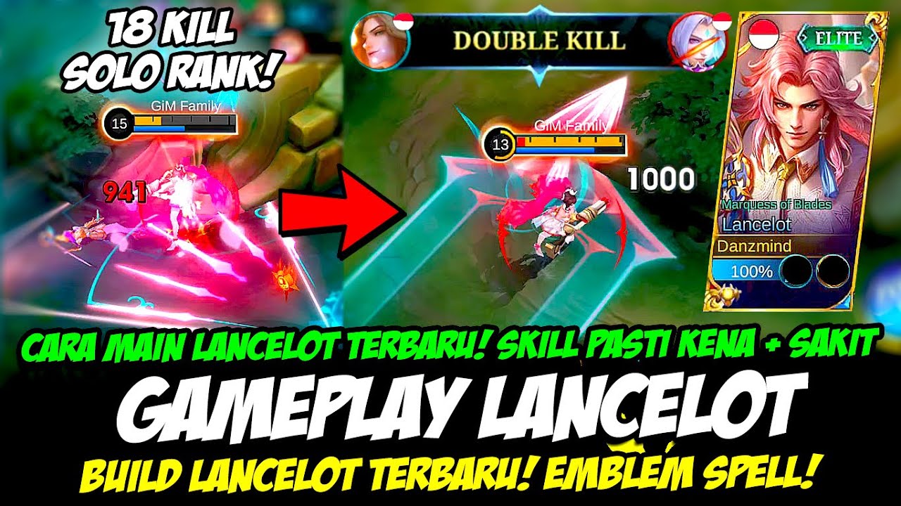 GAMEPLAY LANCELOT SKIN SEASON 30 EMBLEM LANCELOT & BUILD LANCELOT ...