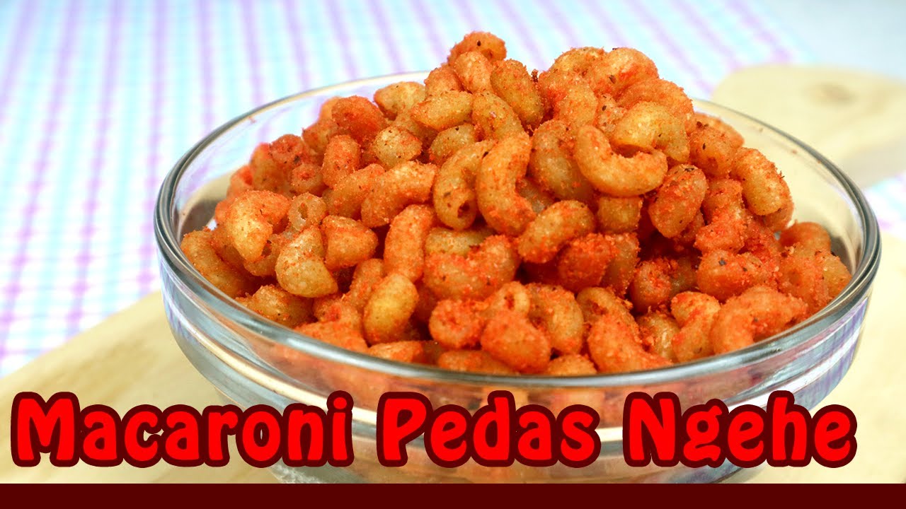 Cemilan Macaroni Balado Pedas Ngehe - Jajanan Enak - YouTube
