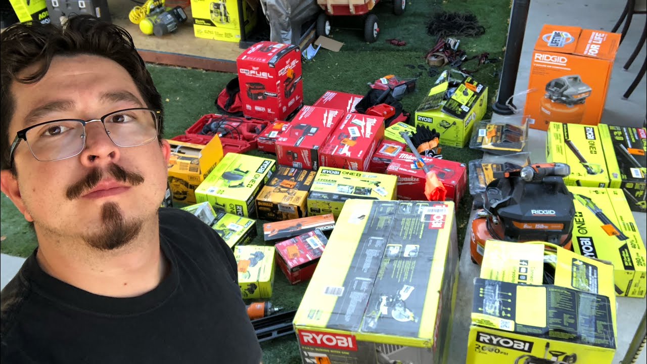 $1700 Home Depo Tool Return Pallet ! - YouTube