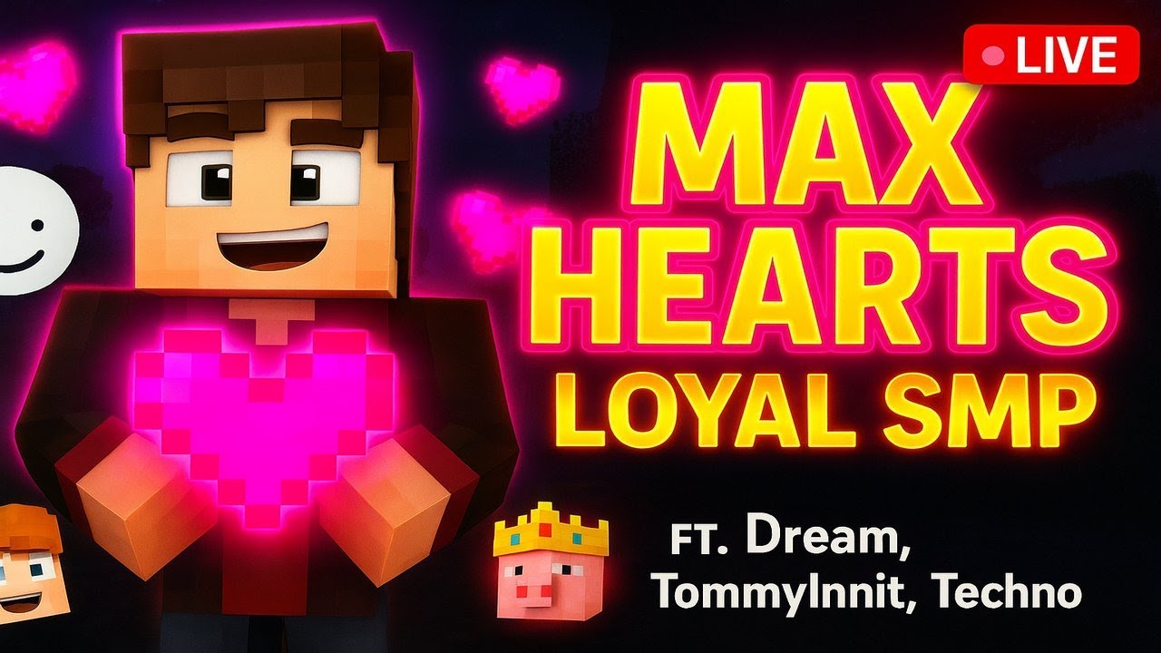 MAX HEARTS in LOYAL SMP 💖 ft. Dream, Sapnap, GeorgeNotFound, TommyInnit ...
