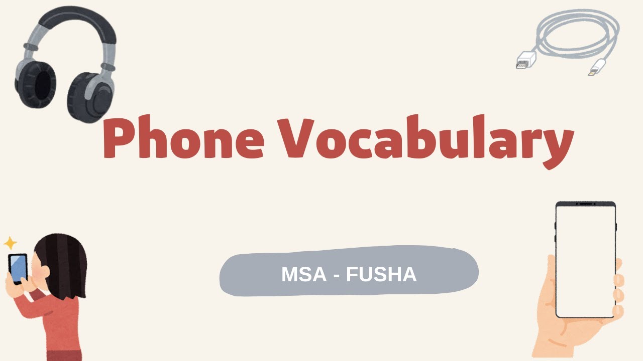 Your phone vocabulary in Arabic | beginners | MSA (Fusha) - YouTube