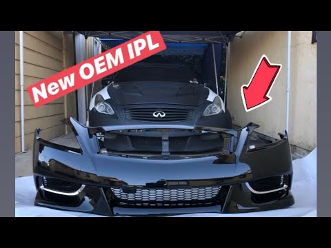 G35 to G37 front end conversion ( New IPL Bumper!) - YouTube