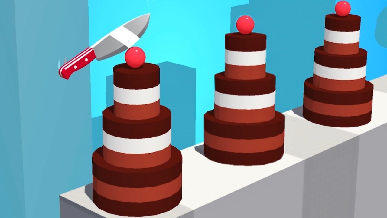 Slice it all! Very satisfying and relaxing slicing game - YouTube