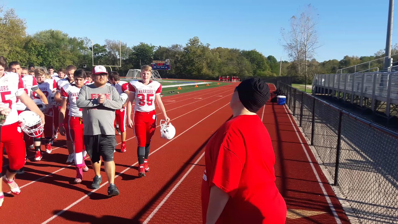 Freshman Fox Warrior Football Flower Presentation - YouTube