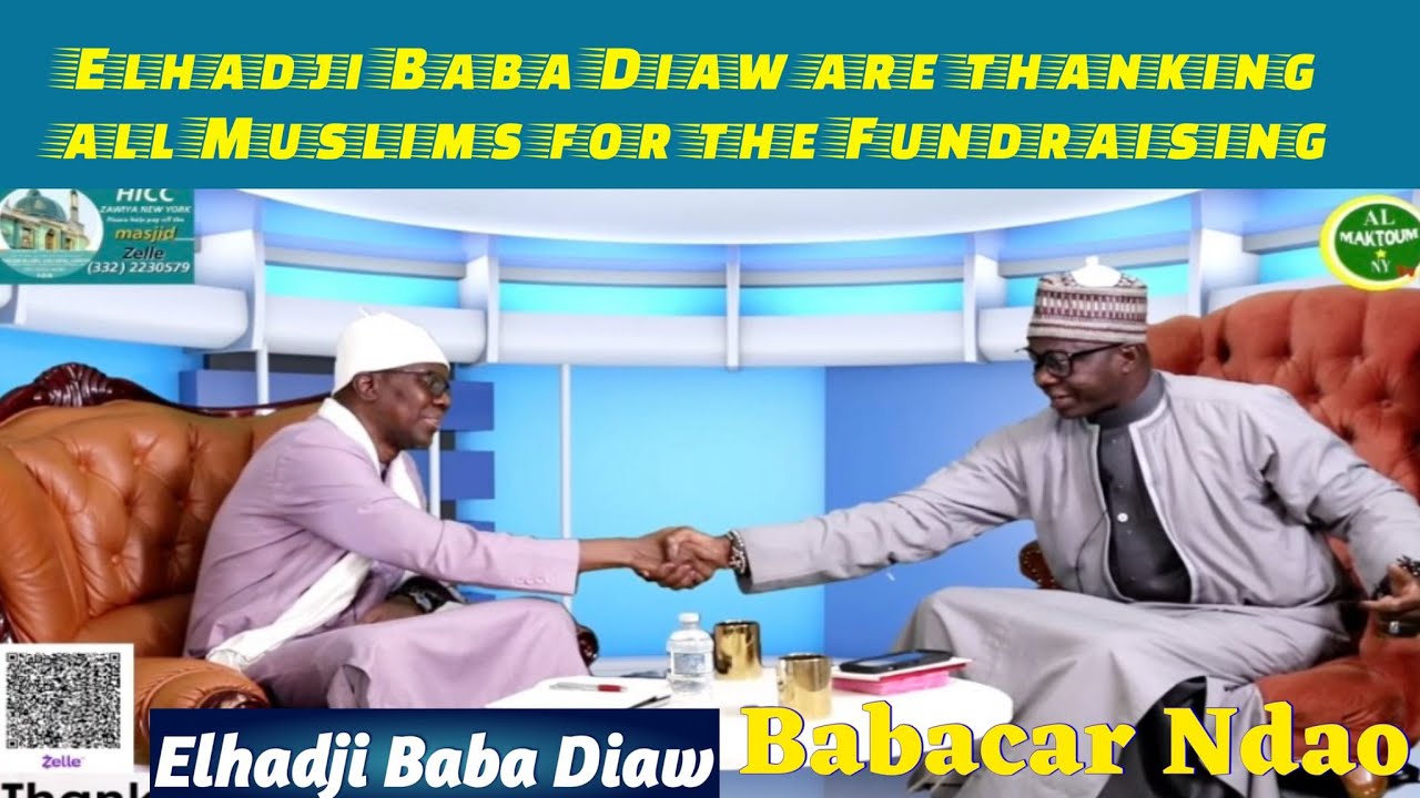 Elhadji Baba Diaw are thanking all Muslims for the Fundraising - YouTube