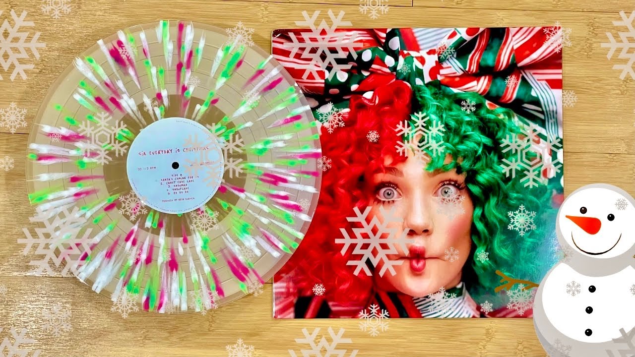 Sia - Everyday is Christmas Peppermint splattered vinyl EP.302 - YouTube
