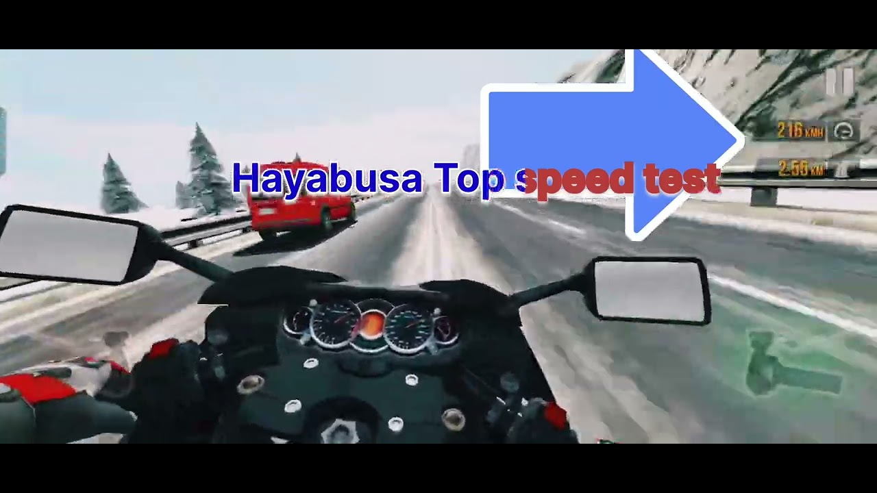 Hayabusa top speed test - YouTube