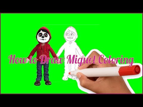 How to Draw Miguel Coloring of the new movie "Coco"Disney Pixar - YouTube