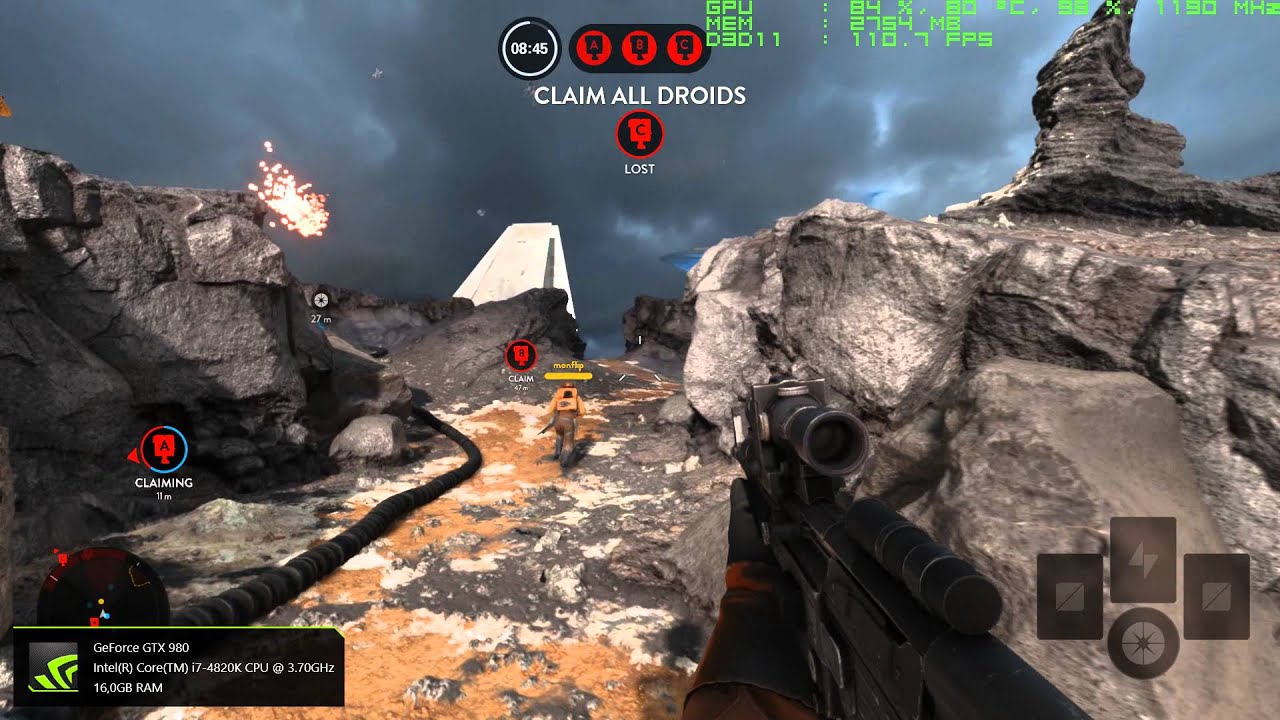 Star Wars Battlefront PC Gameplay GTX 980 Part 1 - YouTube