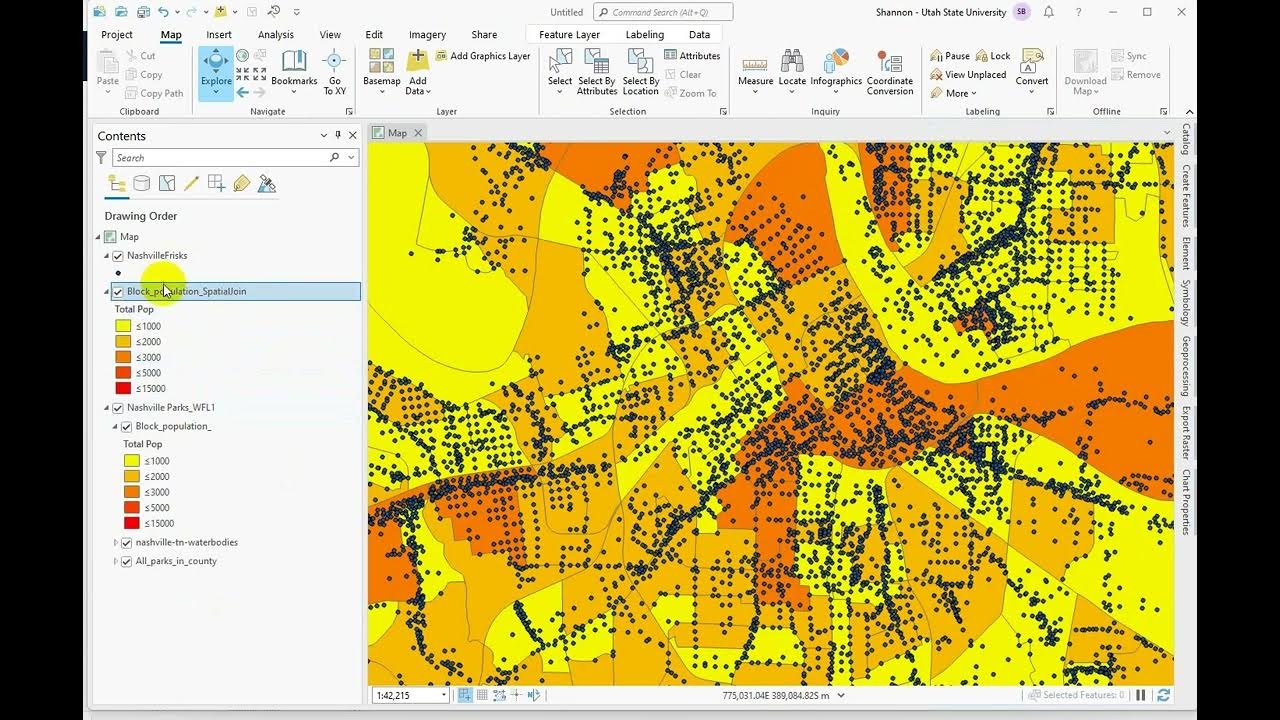 Running through Spatial Joins in ArcGIS Pro - YouTube