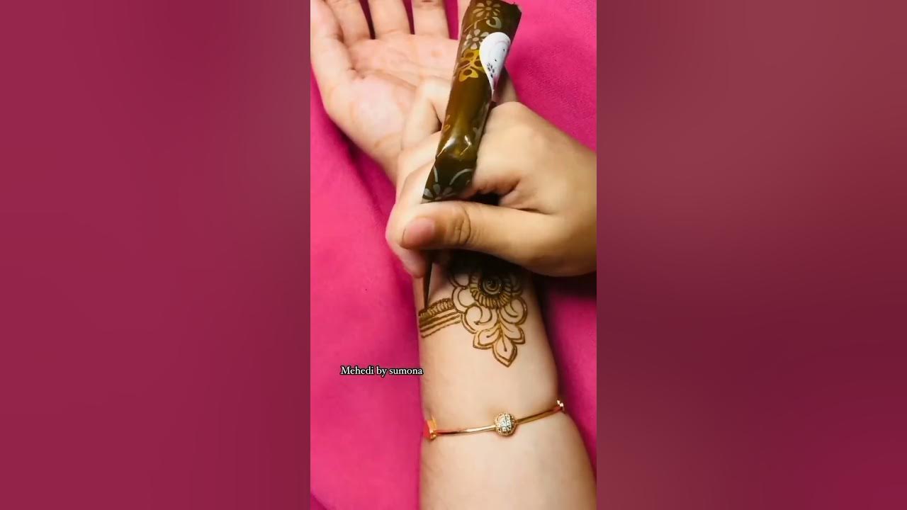 simple mehedi dejine 2024🌿 | part 01 | henna | Artist | mehedi by sumona - YouTube