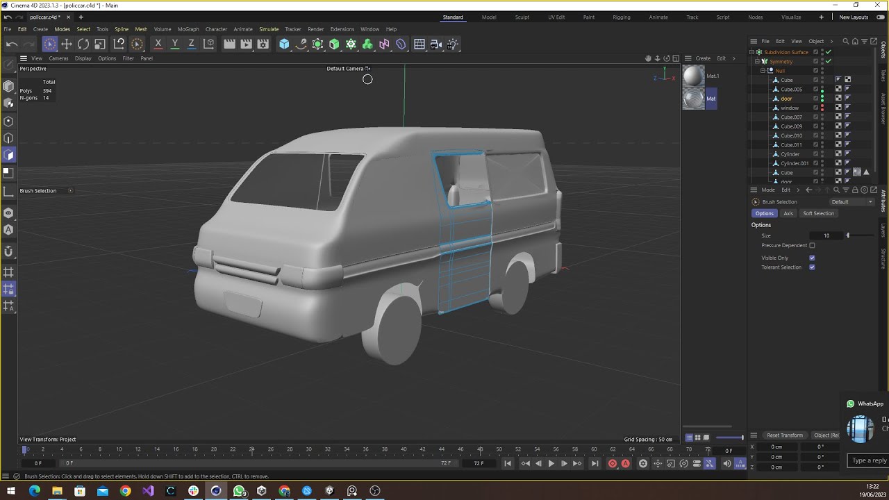 3D Model Car Van Cinema 4d - YouTube