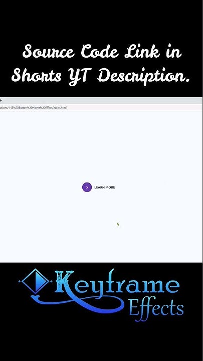 Simple CSS Button Hover Effects - Keyframe Effects - YouTube