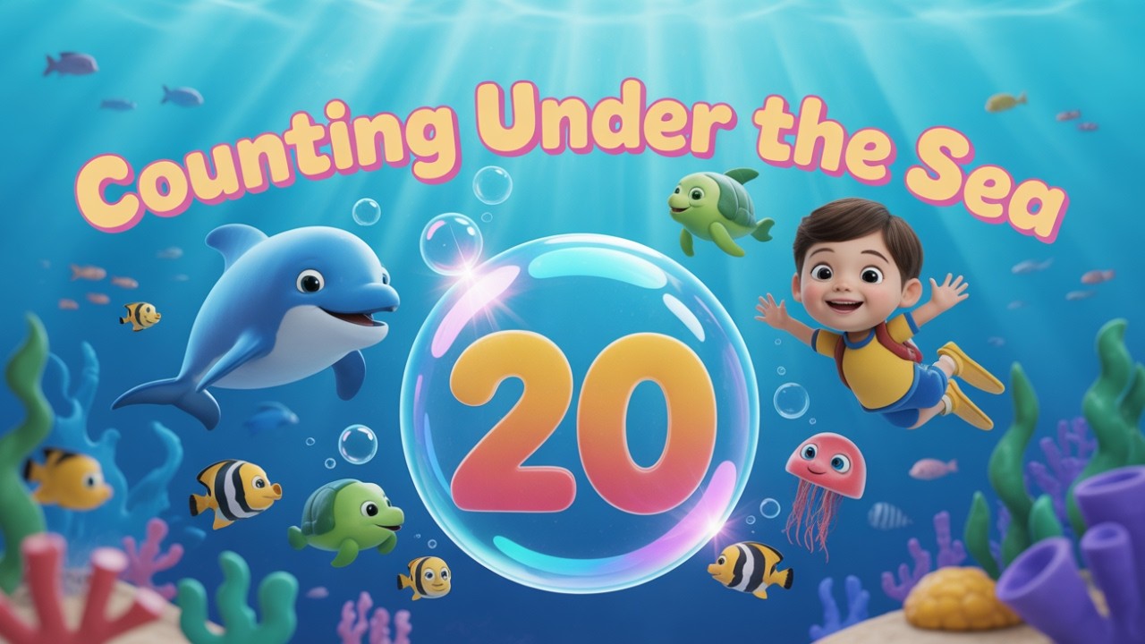 Counting Under the Sea | Count to 20 Song for Kids | Learn Numbers 1–20 ...