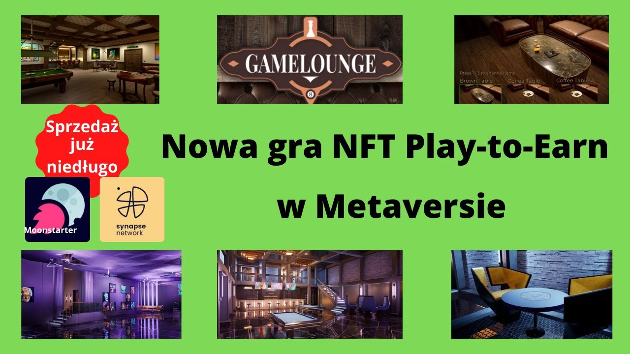 Game Lounge - nowa gra NFT Play-to-Earn w Metaversie - YouTube