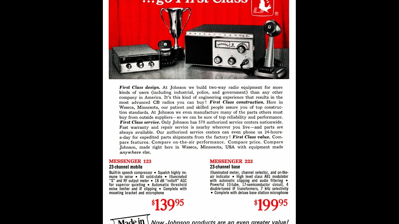 OLD RADIO NIGHT Johnson 223 CB Radio - YouTube