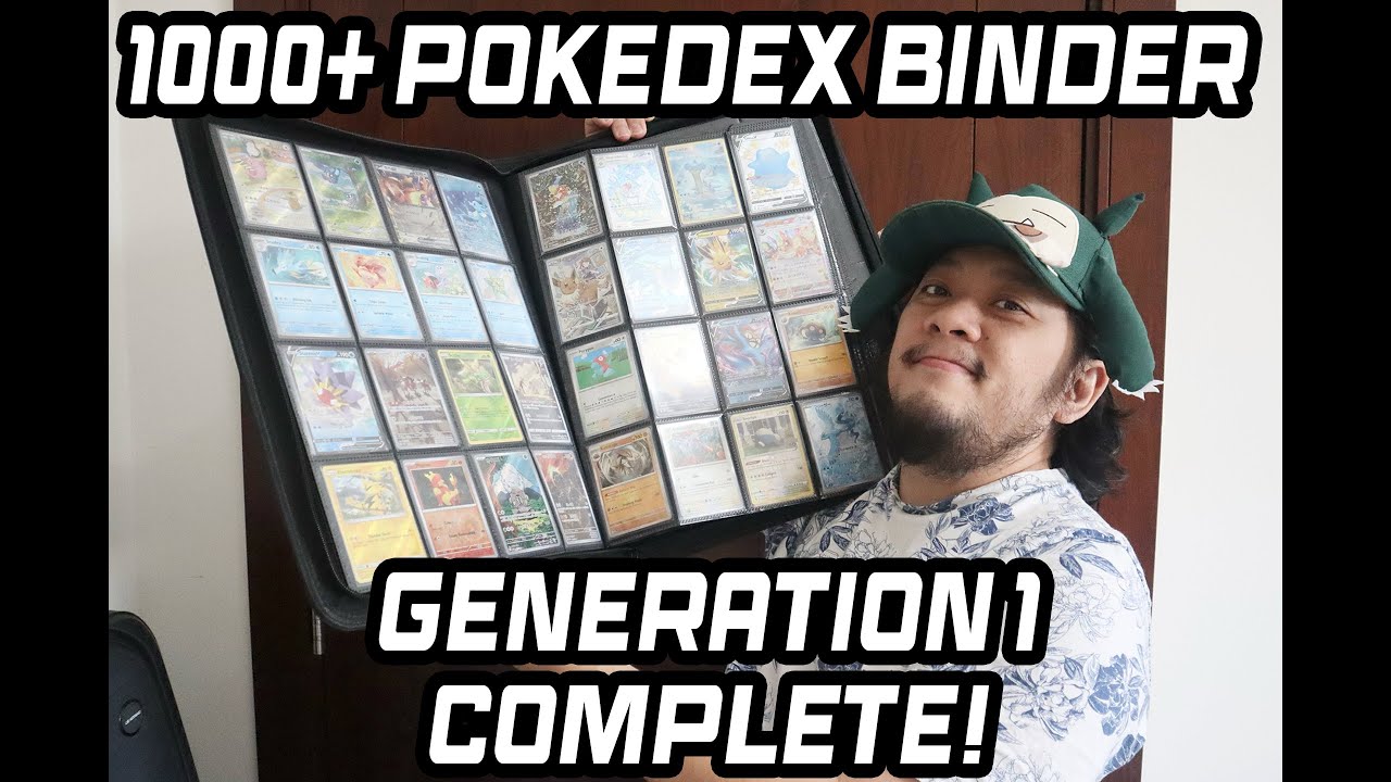 Collecting all 1000+ Pokemon in a National Pokedex Binder (Generation 1 ...