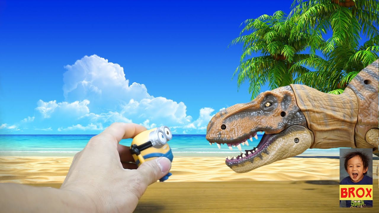 Minion Bob vs T-Rex & Indominus Rex - YouTube