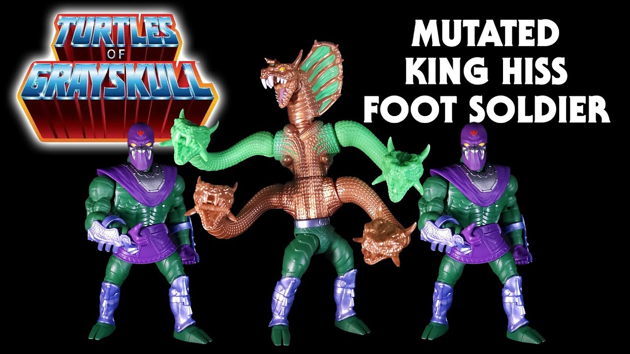 Turtles of Grayskull Deluxe Mutated King Hiss as Foot Soldier Action ...