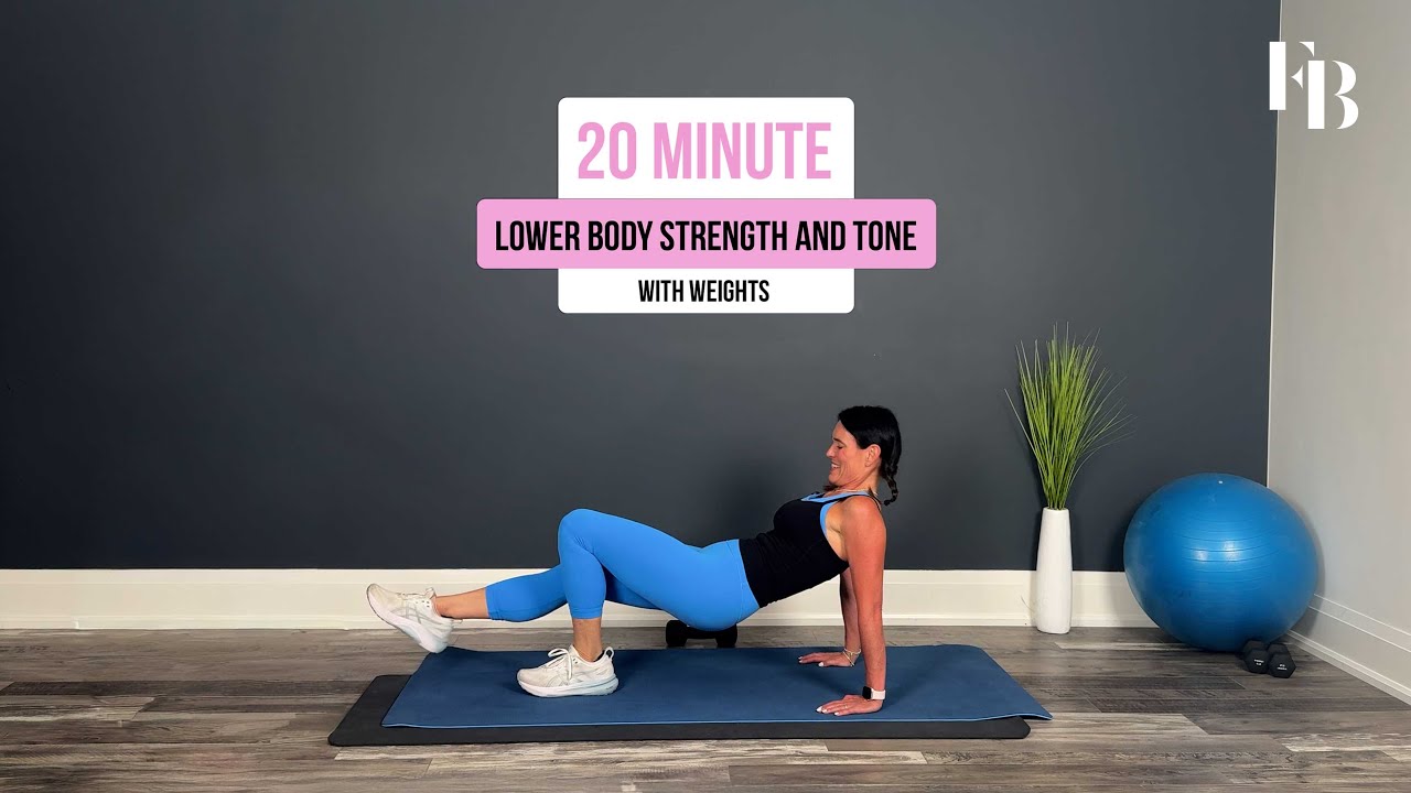 20 Minute Lower Body STRENGTH & TONE Workout🔥 - YouTube