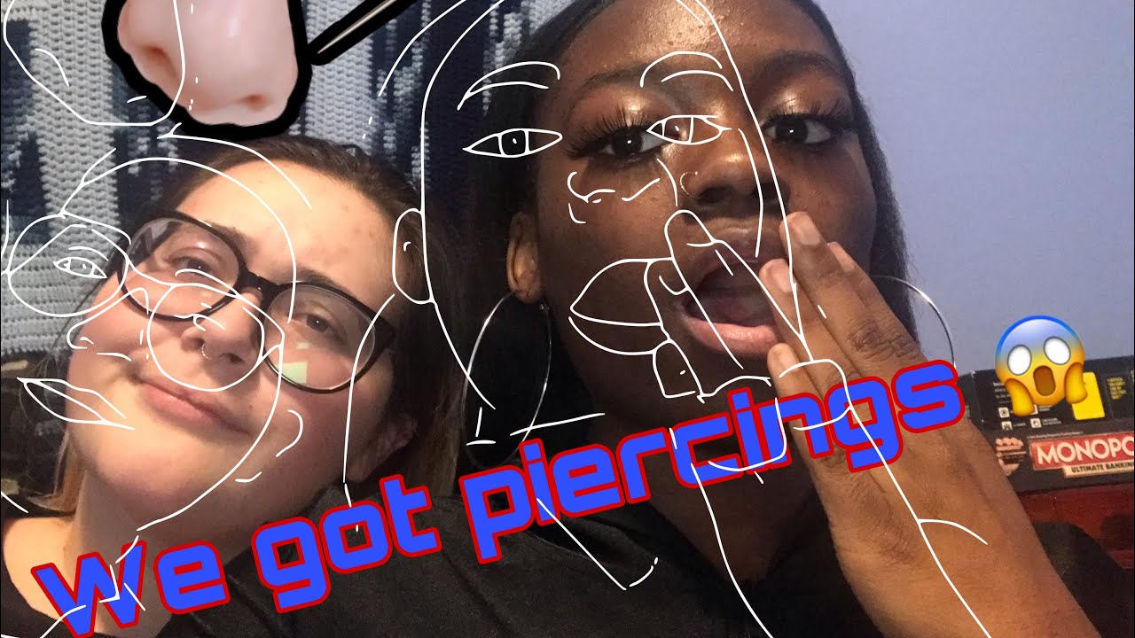 We got our noses pierced !! 😱(epic fail) - YouTube