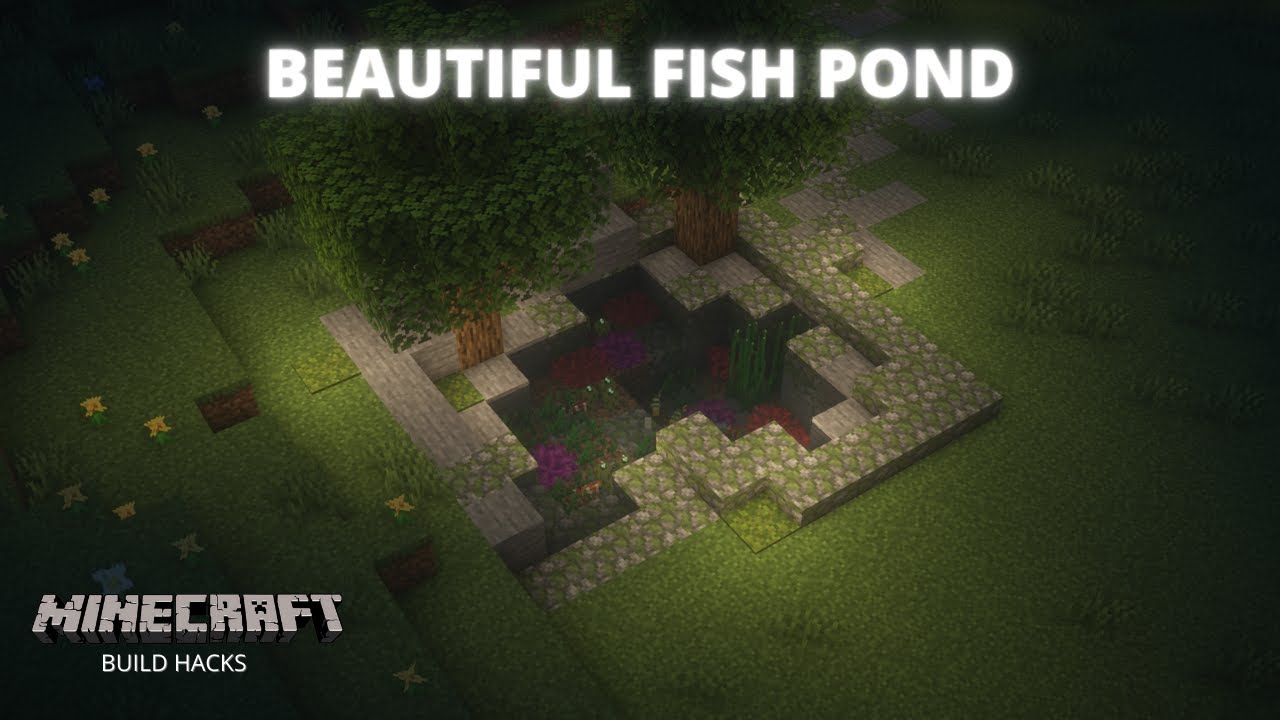 Beautiful Minecraft Fish Pond ️ Minecraft Build Hacks Tutorial - YouTube