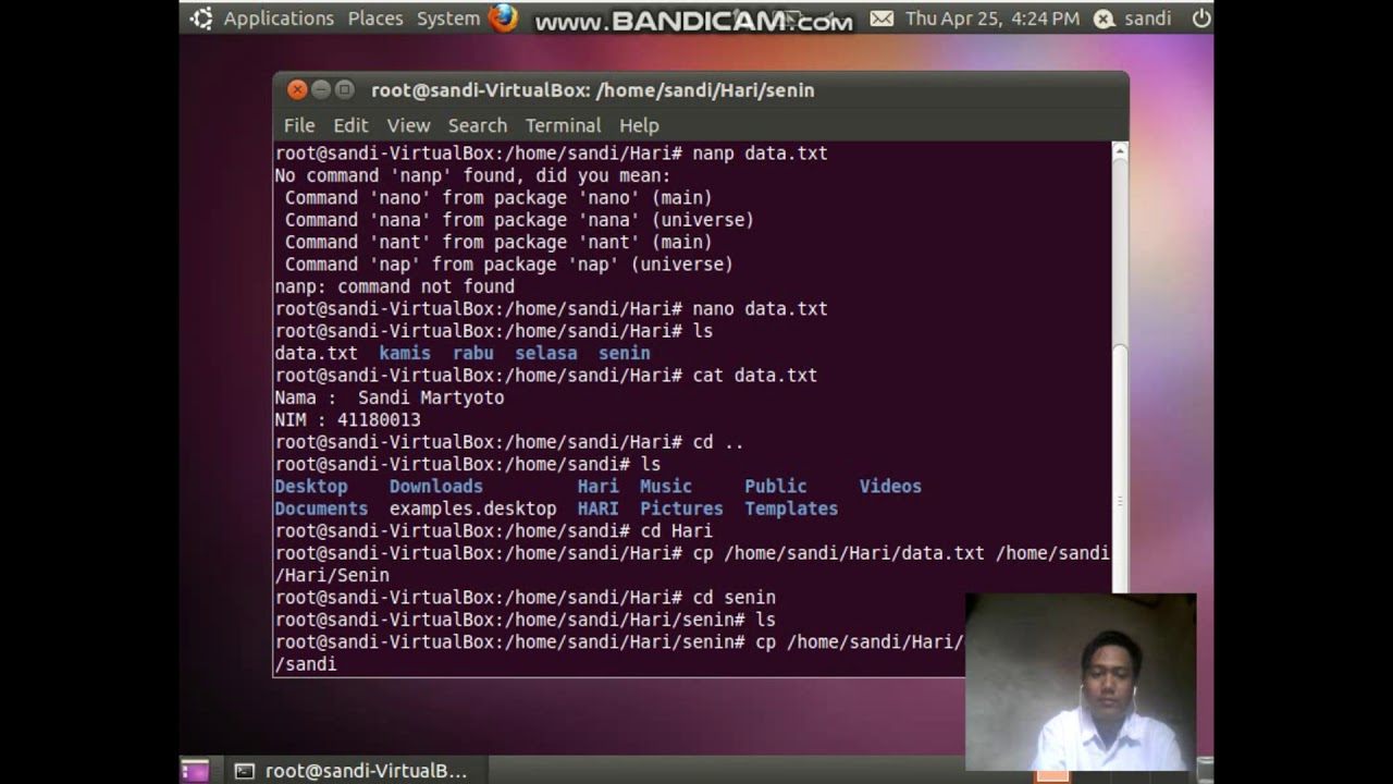 DASAR COMMAND UBUNTU - YouTube