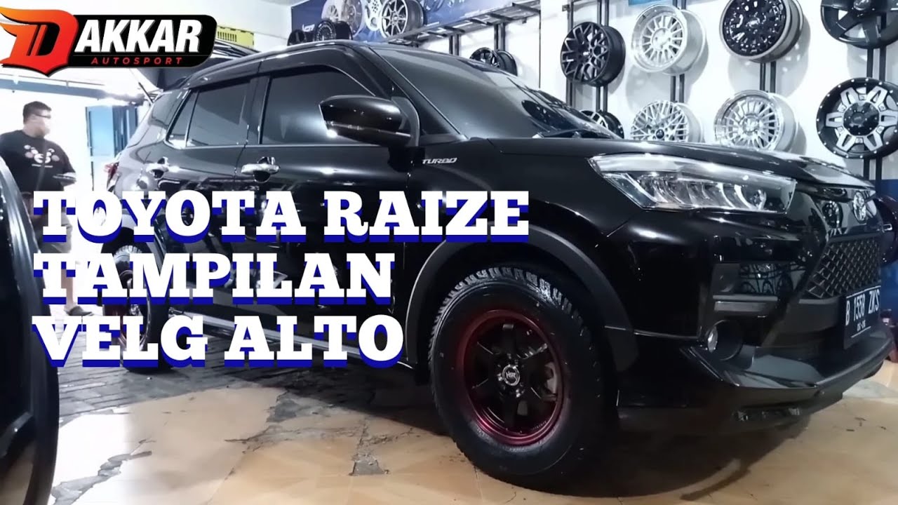 TOYOTA RAIZE modifikasi velg racing ring 15 tipe TOKYO HSR | Tampilan ...