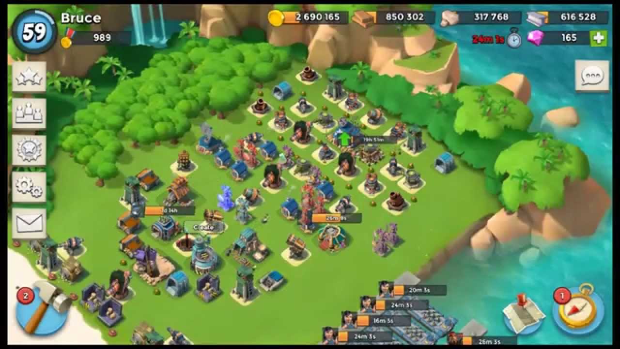 Bruce is back - weapons lab, prototype defense, pvp raid (Boom Beach ...
