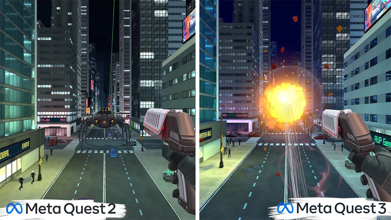 RESIST | Meta Quest 2 vs Meta Quest 3 GFX (Part 2 - combat VFX) - YouTube