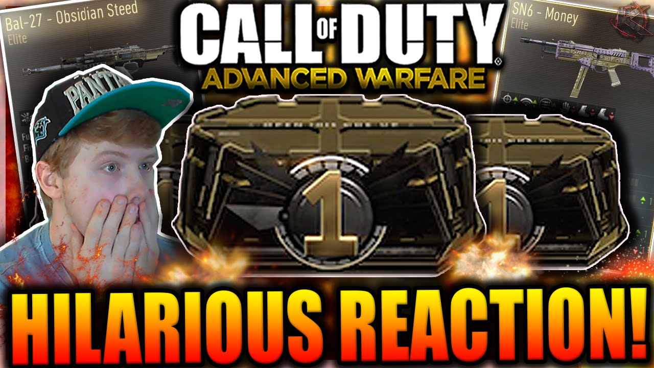 COD AW - BEST ELITE GUN SUPPLY DROP OPENINGS + FUNNY REACTIONS! (COD AW ...