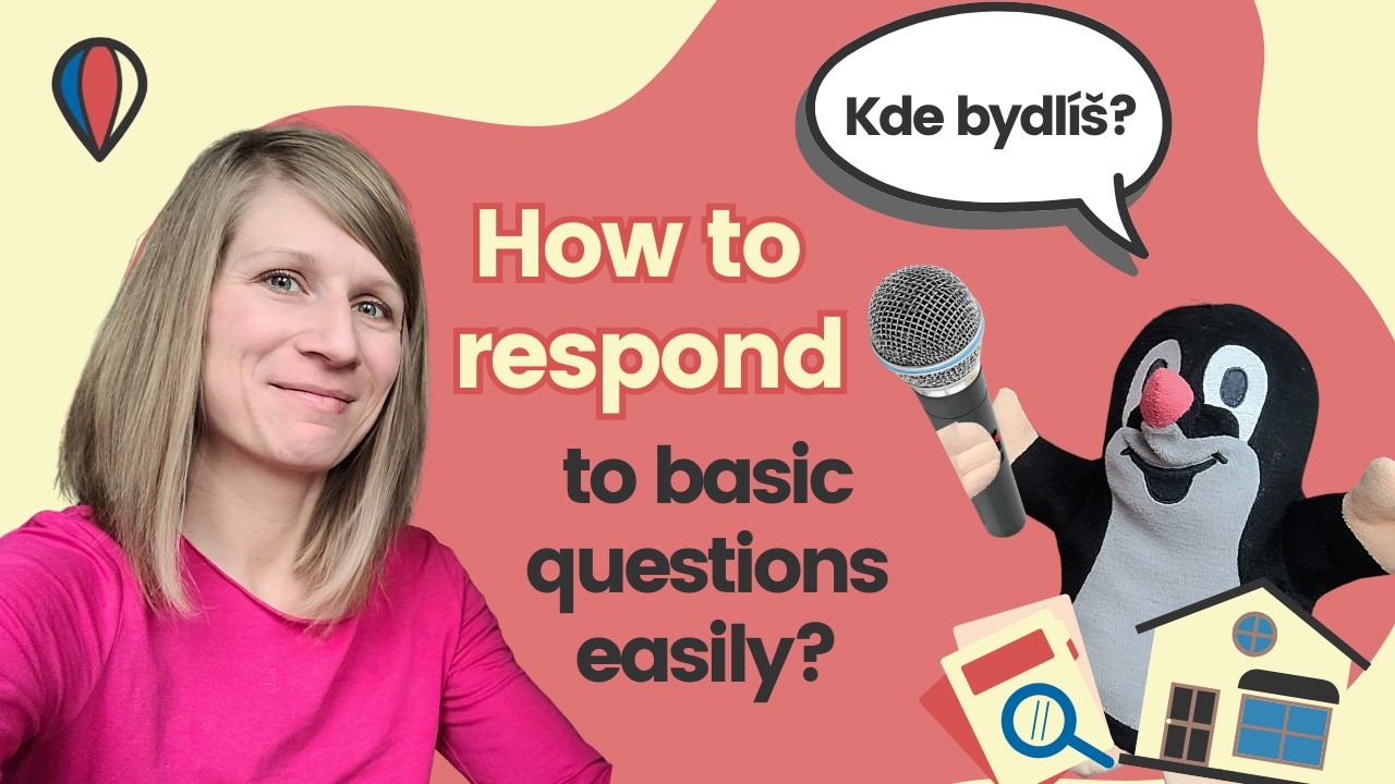 Krteček interviews me in Czech | Can you answer these basic questions ...